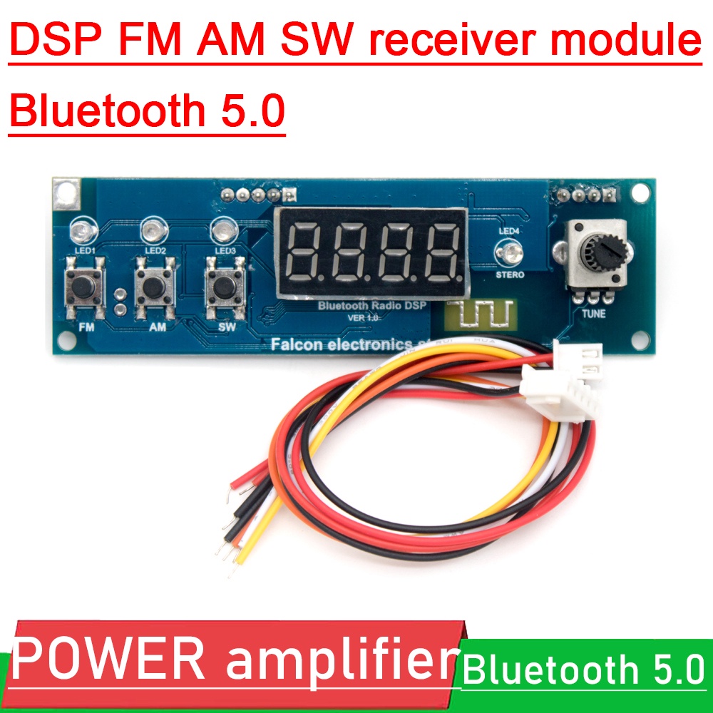 DSP PLL FM AM SW receiver module radio Short wave full band FM stereo ...