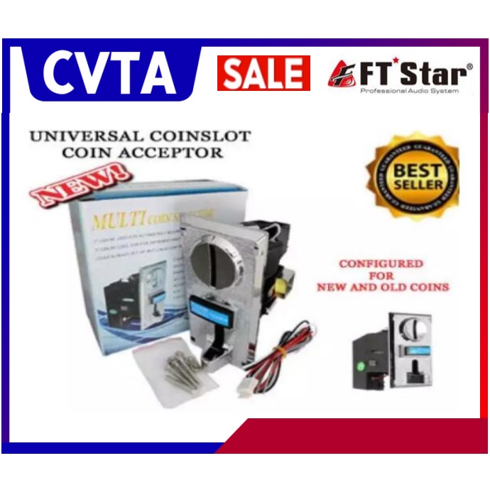 F.T Universal Latest SUKI Coin Selector Coinslot Acceptor Multi Coin ...