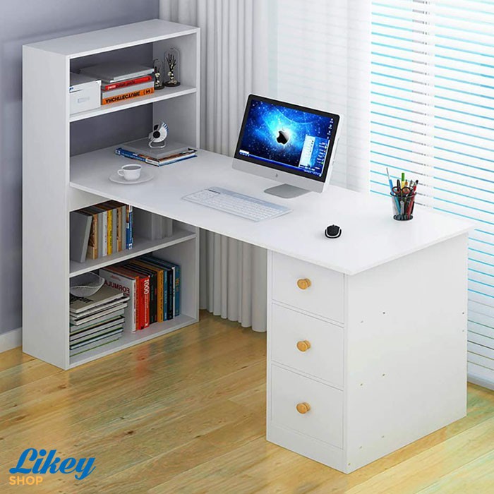 LKS Computer Desk Computer Table Study Table Study Desk 3 Drawers 4 ...