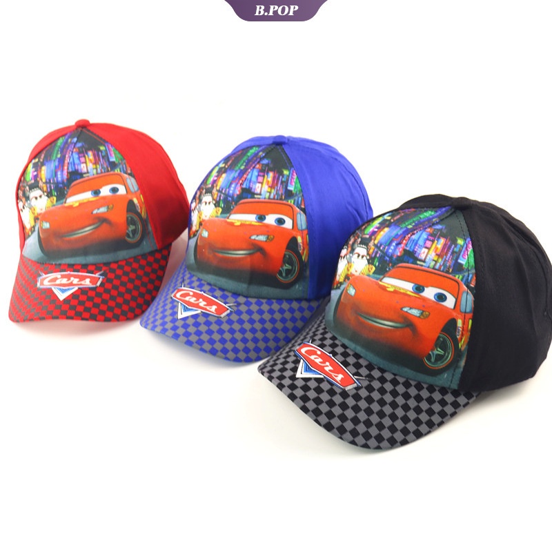 CARS Lightning McQueen Baseball Cap Fashion Cartoon Marvel Spiderman ...