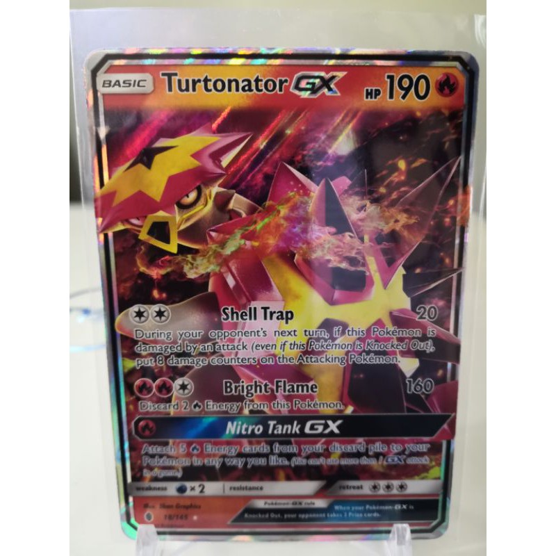 Pokemon TCG: Turtonator GX - 18/145 - Ultra Rare - Sun & Moon ...