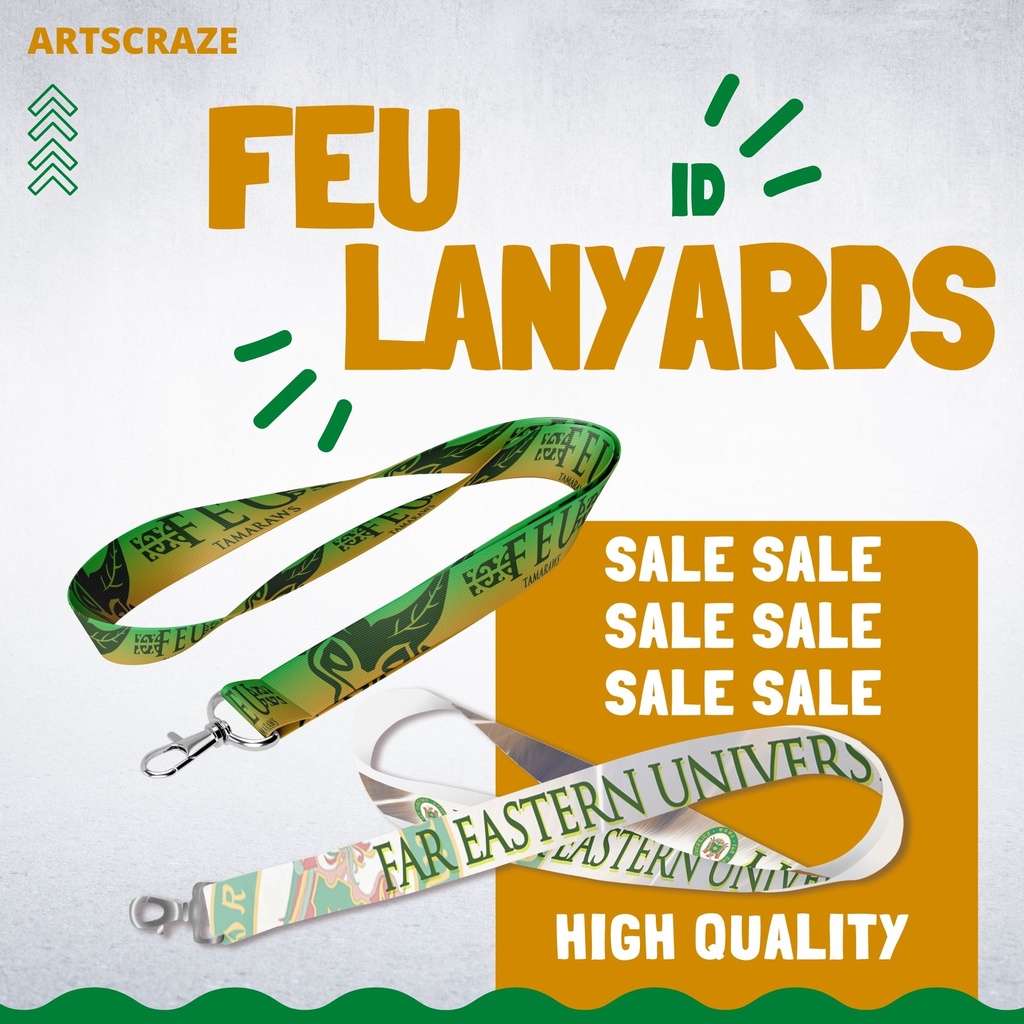 FEU (Far Eastern University) High Quality ID Lanyards/Lace | Shopee ...