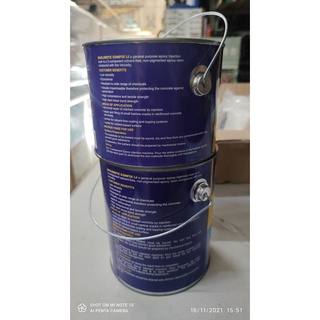 Buildrite Confix IJ 3KG Set A&B Low Viscosity Structural Epoxy Resin for Crack Injection Repairs ...