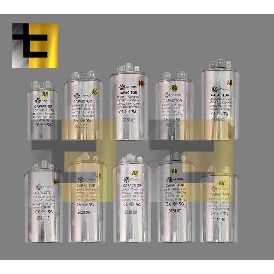 Aircon Capacitor 15uf / 17uf / 17+2uf / 20uf / 20+4uf / 25+3uf / 25+4uf ...