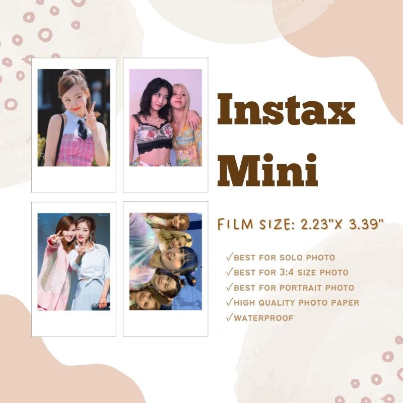 INSTAX INSPIRED PHOTO (mini) | Shopee Philippines