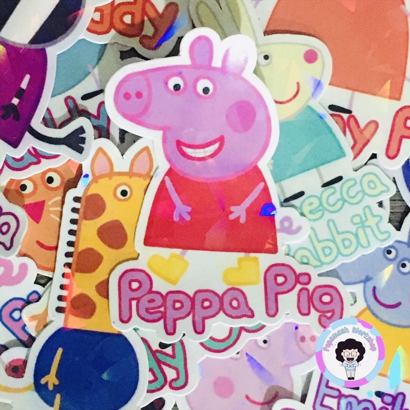 Peppa Pig Waterproof Laminated Vinyl Sticker Pack | Shopee Philippines