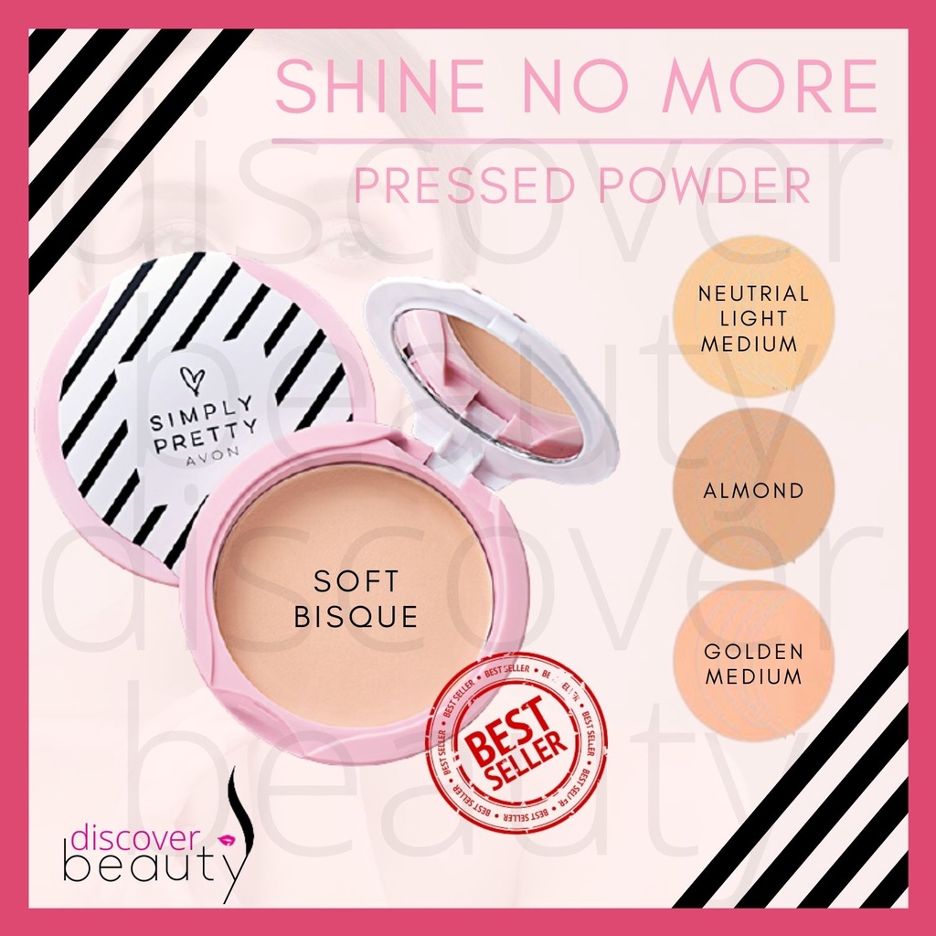 Avon Simply Pretty SHINE NO MORE Pressed Powder 10g | Shopee Philippines