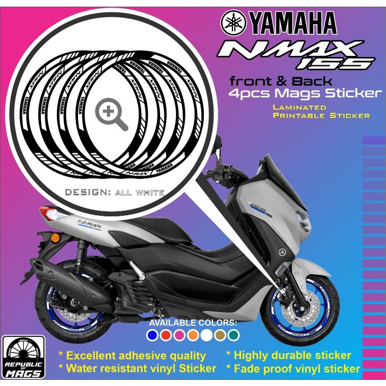Yamaha Nmax Mags Printed and Laminated Decals Stickers | Shopee Philippines