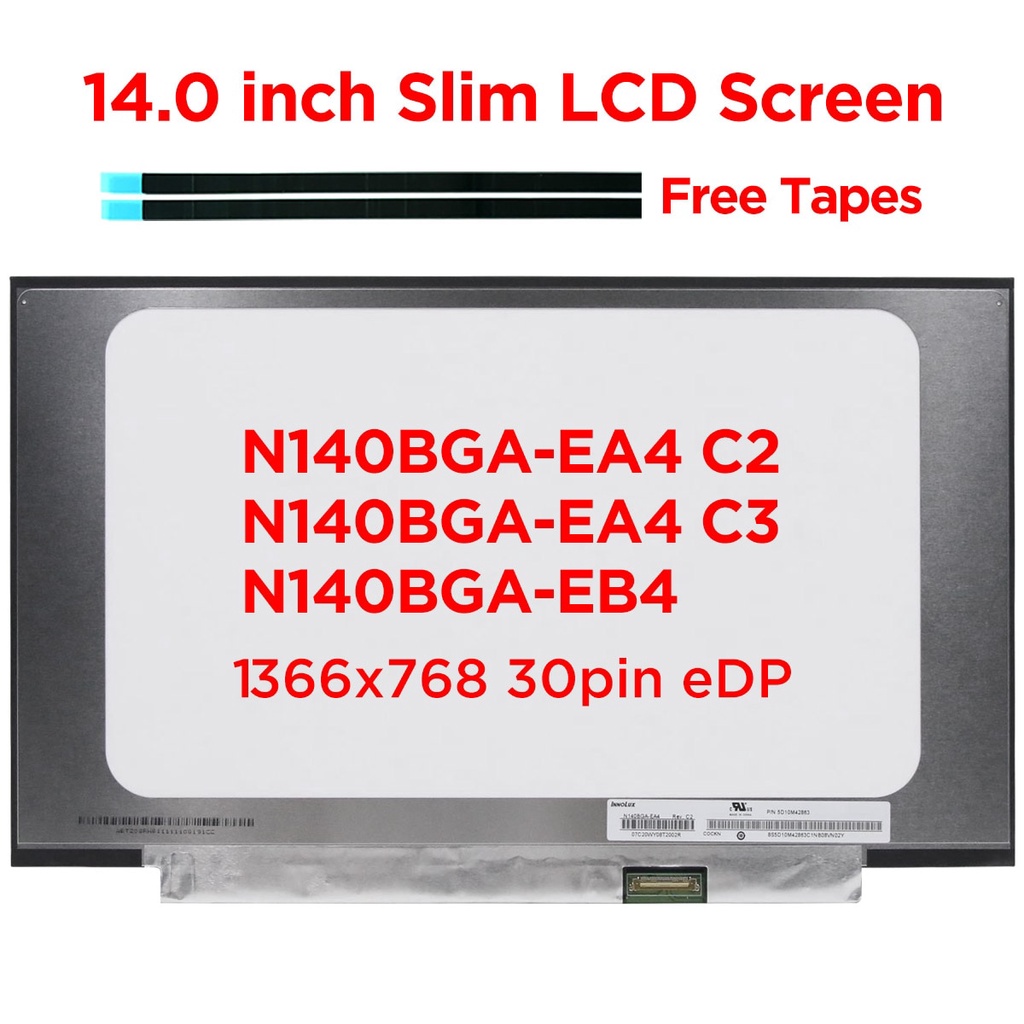 14.0" Laptop LCD Screen N140BGA-EA4 N140BGA-EB4 NT140WHM-N34 B140XTN07.2 for HP 14-CF0006DX LED ...