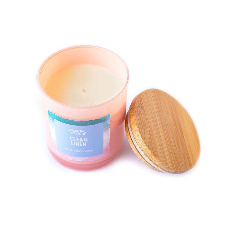 Happy Island Clean Linen Soy Candle (10OZ) | Shopee Philippines