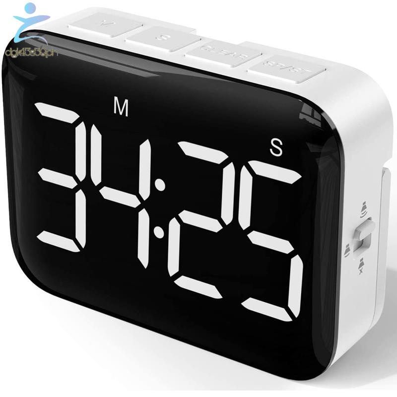 Jinglin Kitchen Timer For Cooking Magnetic Countdown Clock With Lcd Display, 3-level Volume, 99 ...