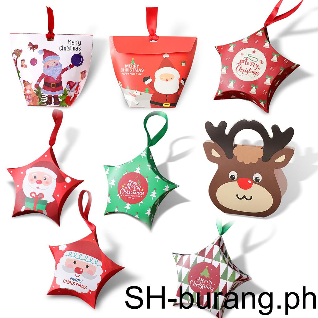 20 Pieces Christmas Gift Paper Boxes Mini Candies Cookies Box New Year ...