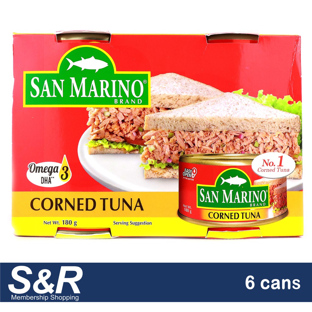 CDO San Marino Corned Tuna 6 x 180g | Shopee Philippines