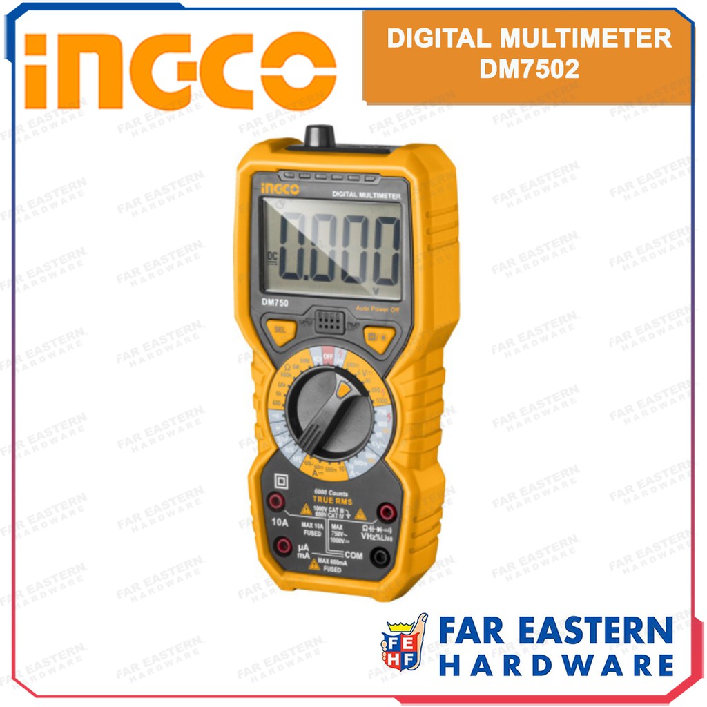 INGCO Digital Multimeter DM7502 INMT | Shopee Philippines