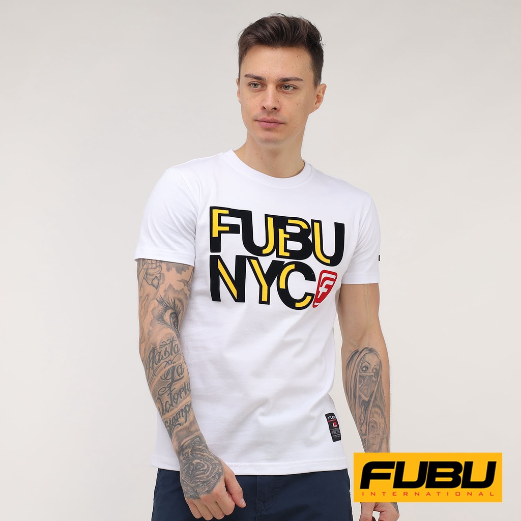 Fubu Round Neck Muscle Fit FBT01B-2916 (White) | Shopee Philippines