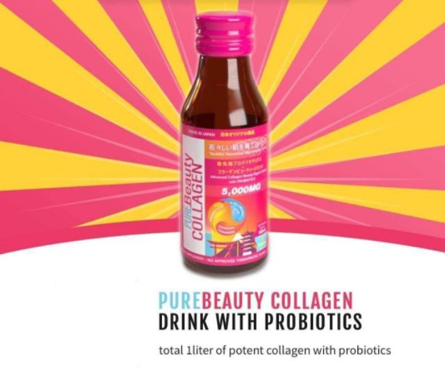 Pure Beauty Collagen Drink With Probiotics 5000mg 1 bottle | Shopee ...