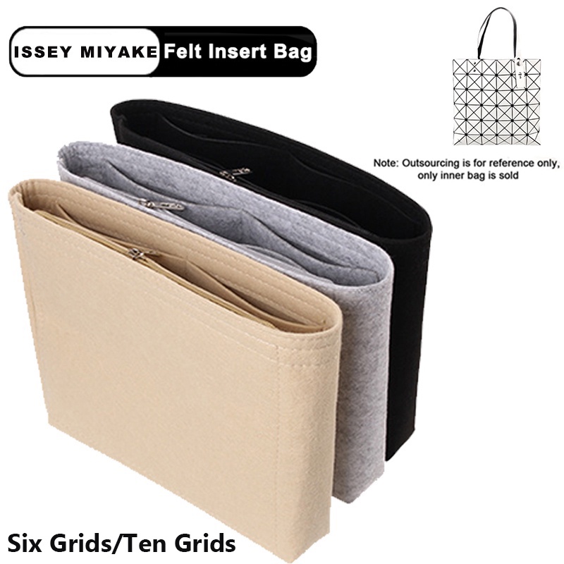 For Issey Miyake Bag Felt Insert Bag Organizer Bag Makeup Handbag ...