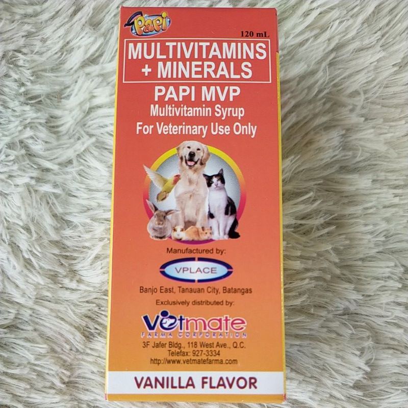 PAPI MVP Multivitamins and Minerals for Pets 120ml | Shopee Philippines