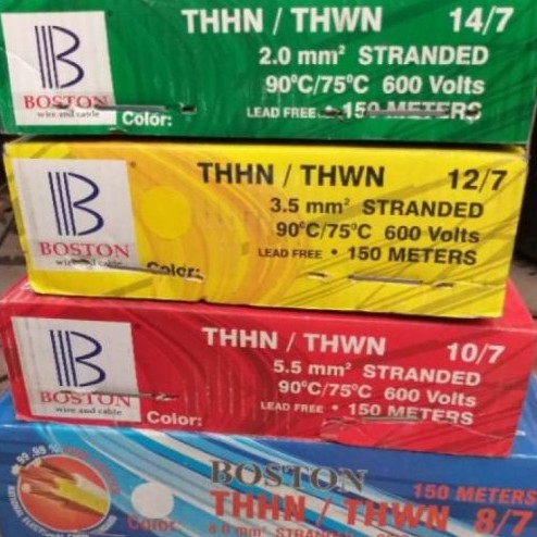 Boston THHN / THWN Stranded Electrical Wire 10/7 (5.5mm) per box ...