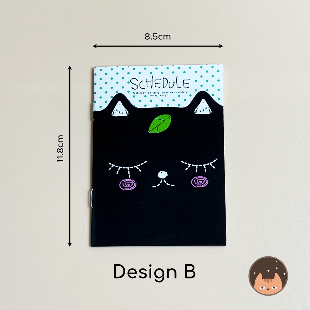 OYEN PLANET Small Kitty Notebook Buku Nota Comel Journal Cute Drawing ...