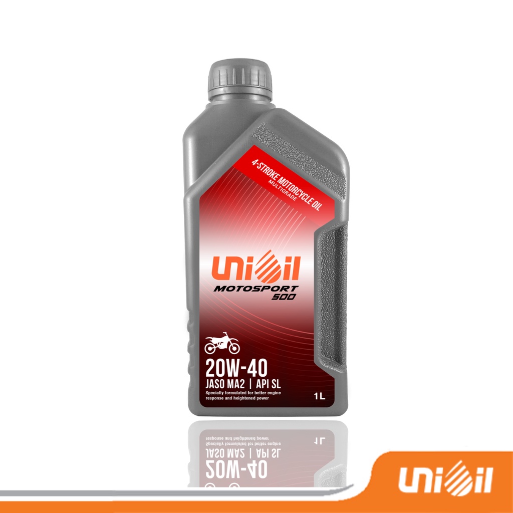 Unioil Motosport 500 20W-40 Motorcycle Oil (1L) | Shopee Philippines
