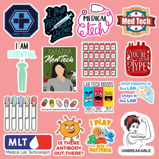 50 pcs. MEDTECH stickers | with waterproof | PRE MED student course ...