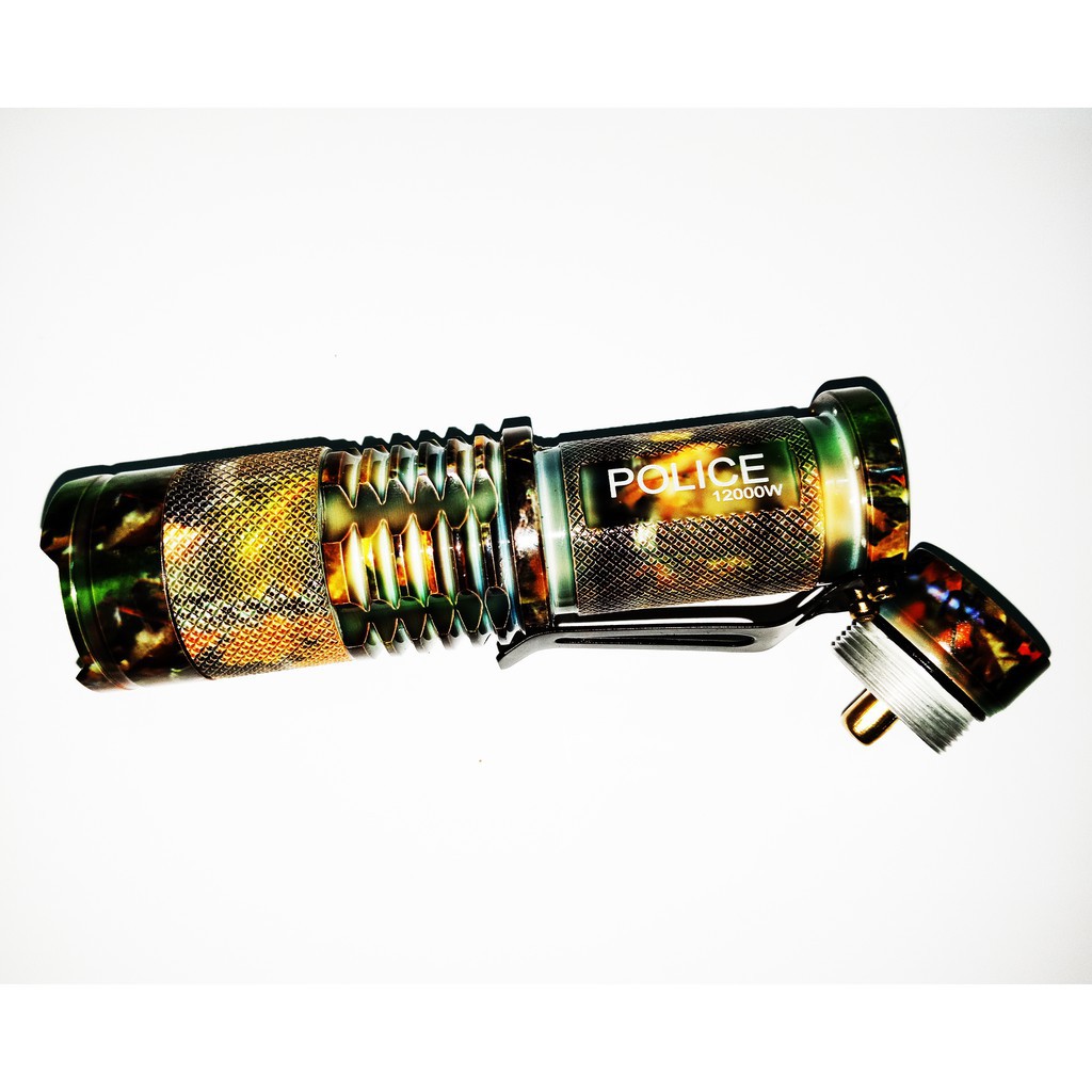 Police 12000W-58000W Rechargeable Cree Q5 LED Flashlight (Camouflage ...