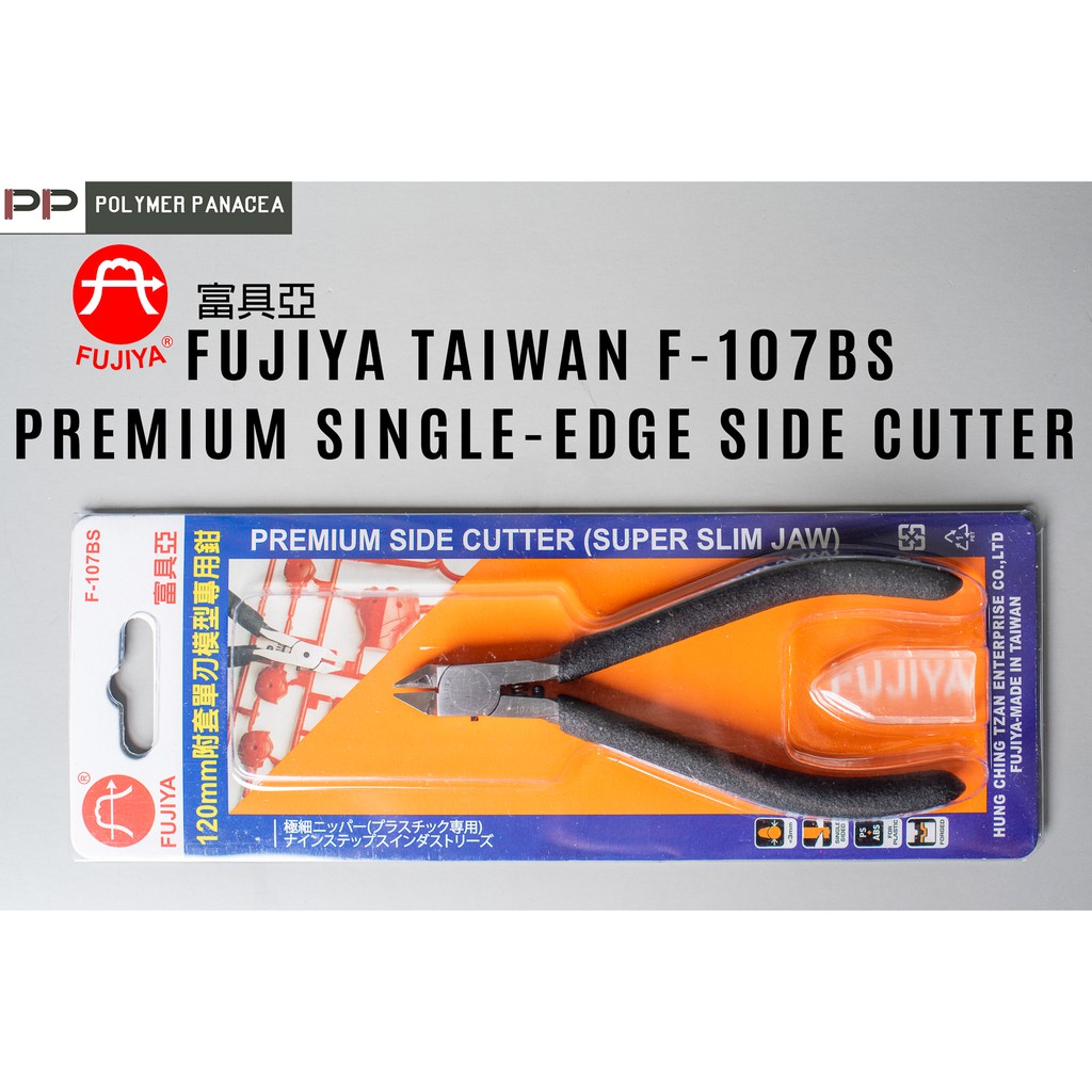 FUJIYA Taiwan F-107BS Premium Single Edge Side Cutter for Plastic Model ...