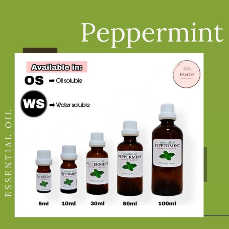 Peppermint Essential Oil (natural) | Shopee Philippines
