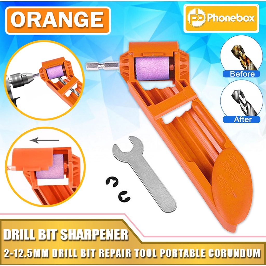 Portable Drill Bit Sharpener Corundum Grinding Wheel Bit Tool Twist ...