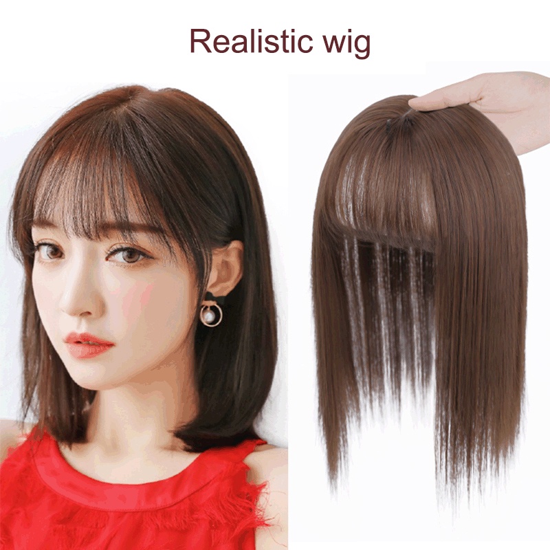 Straight Hair Toppers Hairpiece Clip in Women Bangs Fringe Hair ...