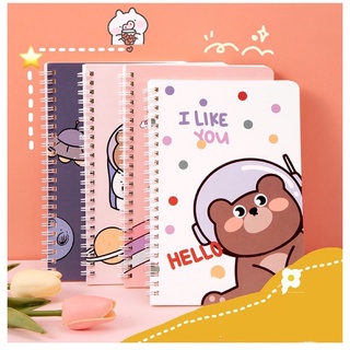 1 pcs 60 Sheets A5 Coil Book Student Portable Simple Horizontal Line ...