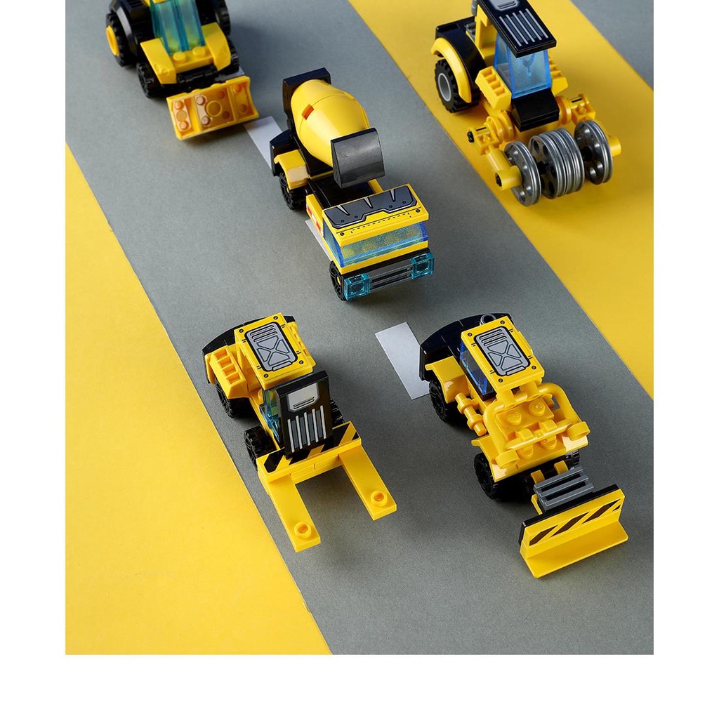MINISO Construction Vehicles Building Blocks Bulldozer 32 | Shopee ...