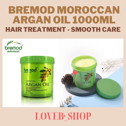 Bremod Moroccan Argan Oil 1000ml Hair Treatment - Smooth Care | Shopee ...