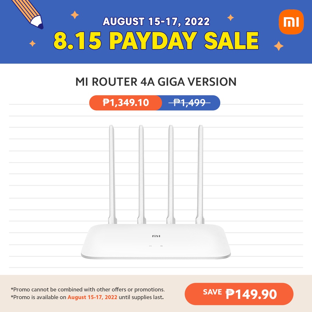 Xiaomi Mi Router 4A Giga Version | Shopee Philippines