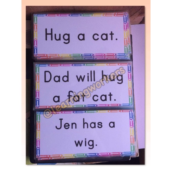 (NEW) 24 PCS Large Laminated Reading Cards for Kids | Shopee Philippines