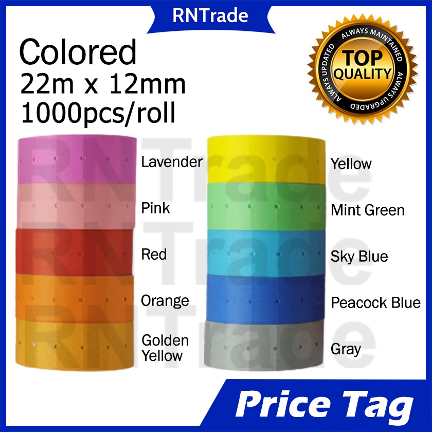 Colored Label Price Tag Sticker | Shopee Philippines