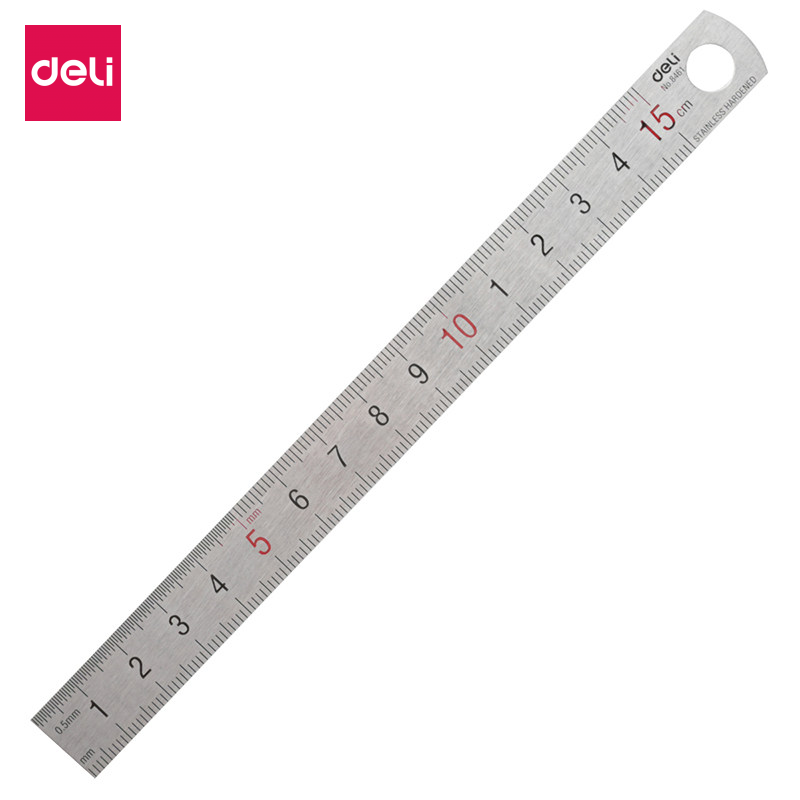Deli 15cm Steel Ruler Scale Durable 8461 | Shopee Philippines