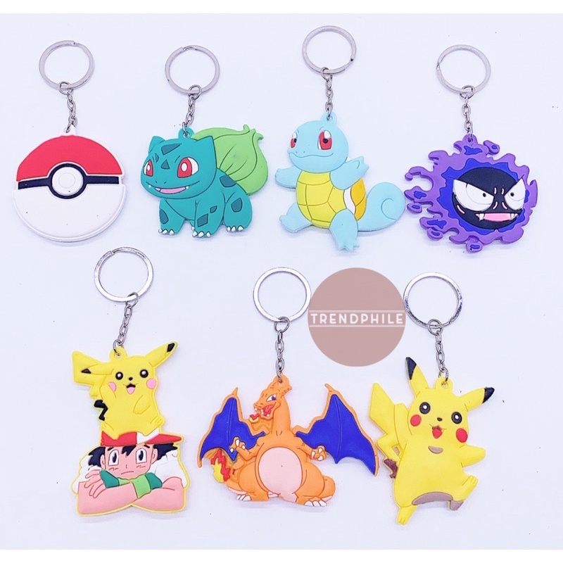 Pokemon Anime Rubber Keychain | Shopee Philippines