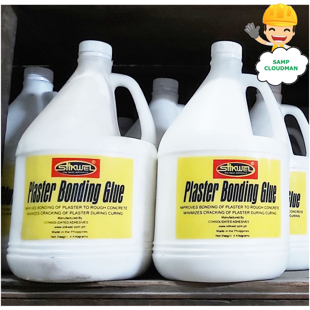 Stikwel Plaster Bonding Glue 1 Gallon/4 Liters / Stikwell/Stickwell ...