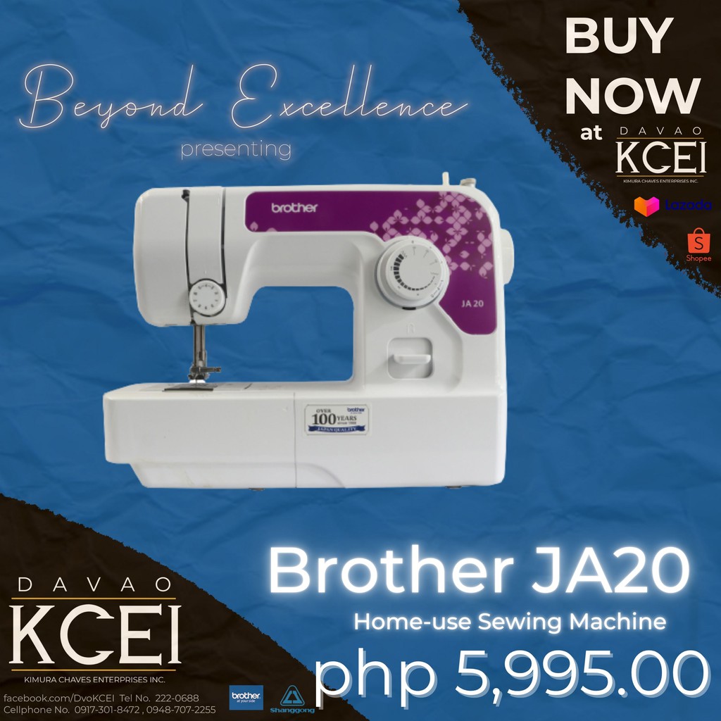 Brother JA20 Home-use Sewing Machines | Shopee Philippines