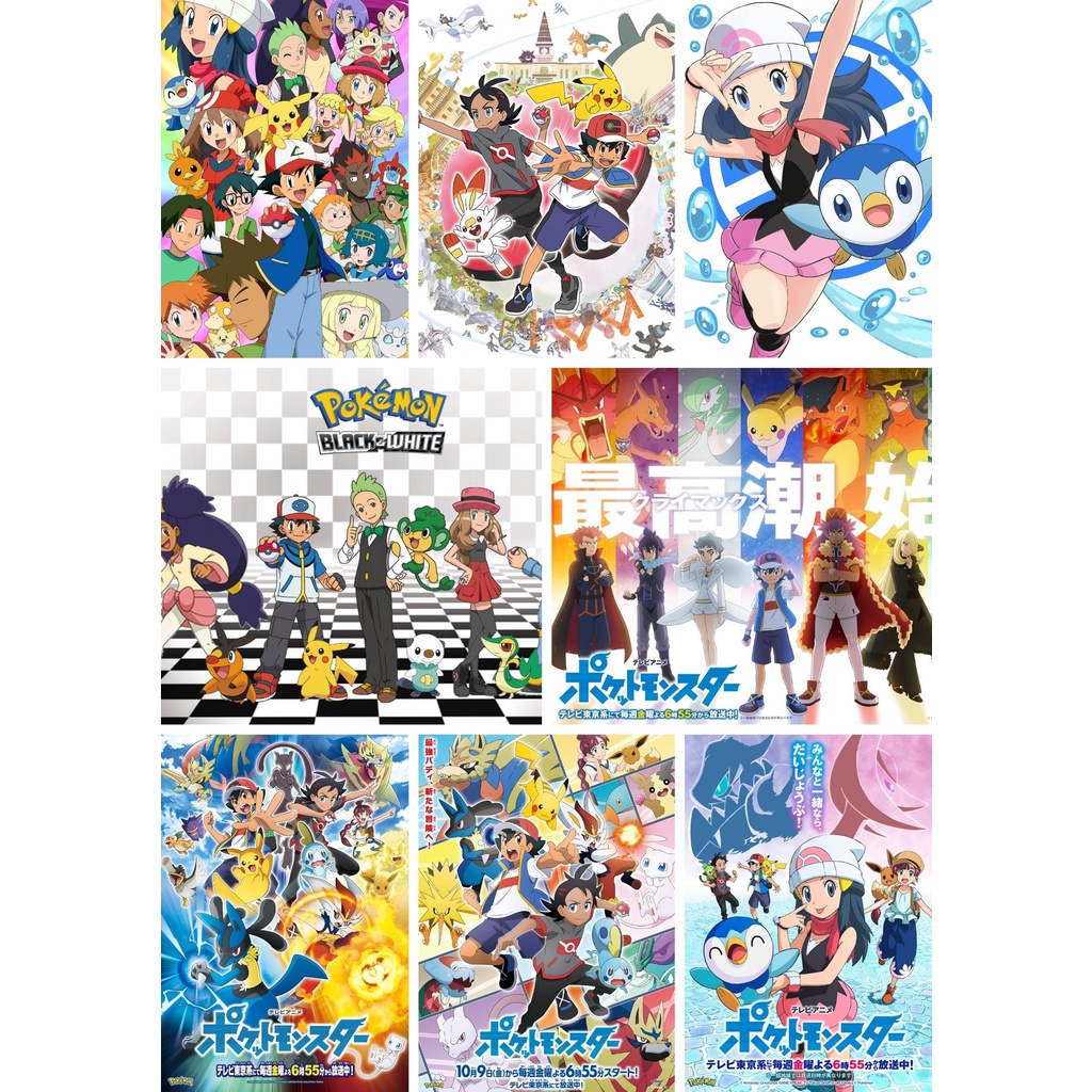 Pokemon Anime Poster A4 Size | Shopee Philippines