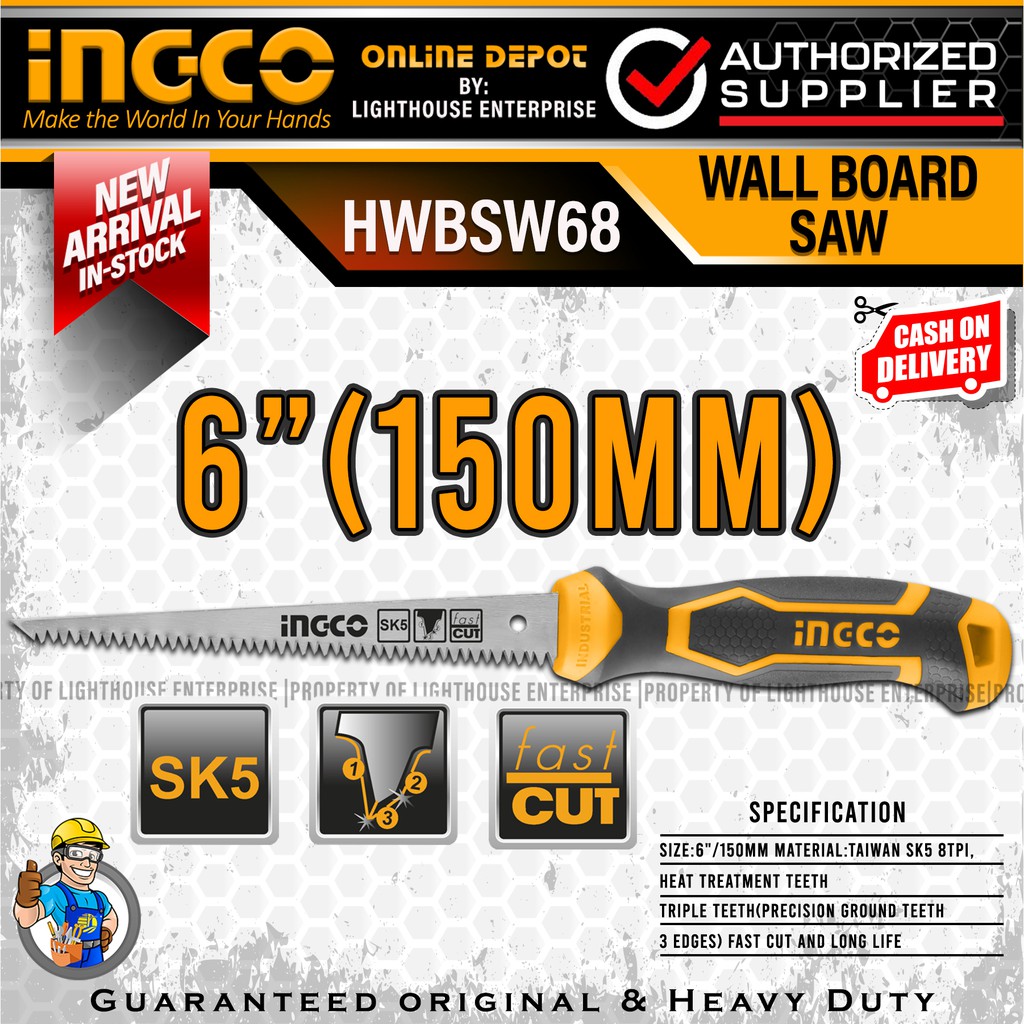 INGCO 6" 150mm Wall Board Saw (HWBSW68) *LIGHTHOUSE ENTERPRISE ...