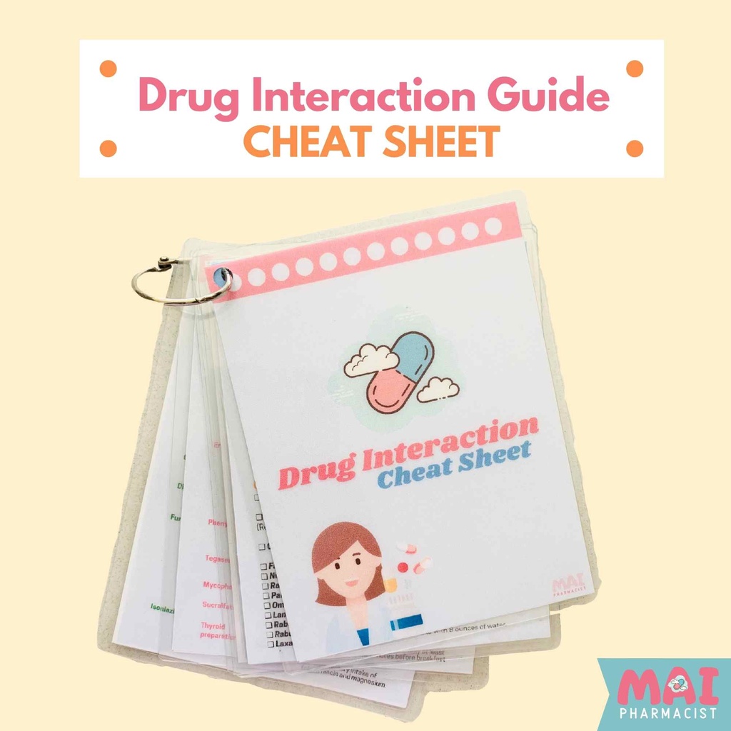 Drug Interaction Guide for Pharmacist - FLASH CARDS | Shopee Philippines