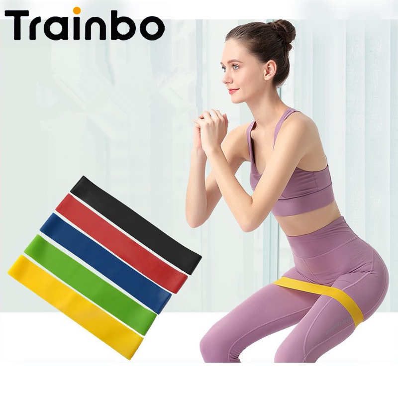Trainbo Elastic Natural Latex Tension Resistance Band Yoga Fitness ...