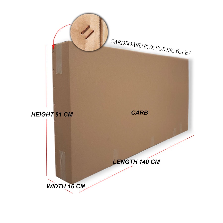 (Box Only)Cardboard Box for Bicycle Stapled Packing Safety Box for Bike ...