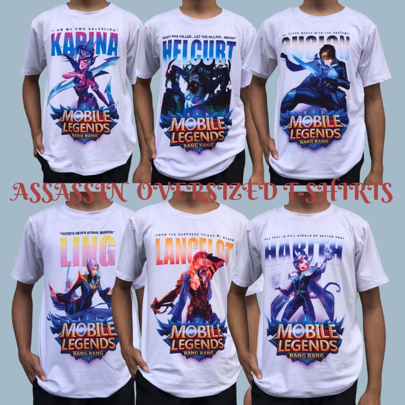 ASSASIN ML T-SHIRT / GUSION/ HARITH/ HELCURT/ KARINA/ LANCELOT/ LING ...