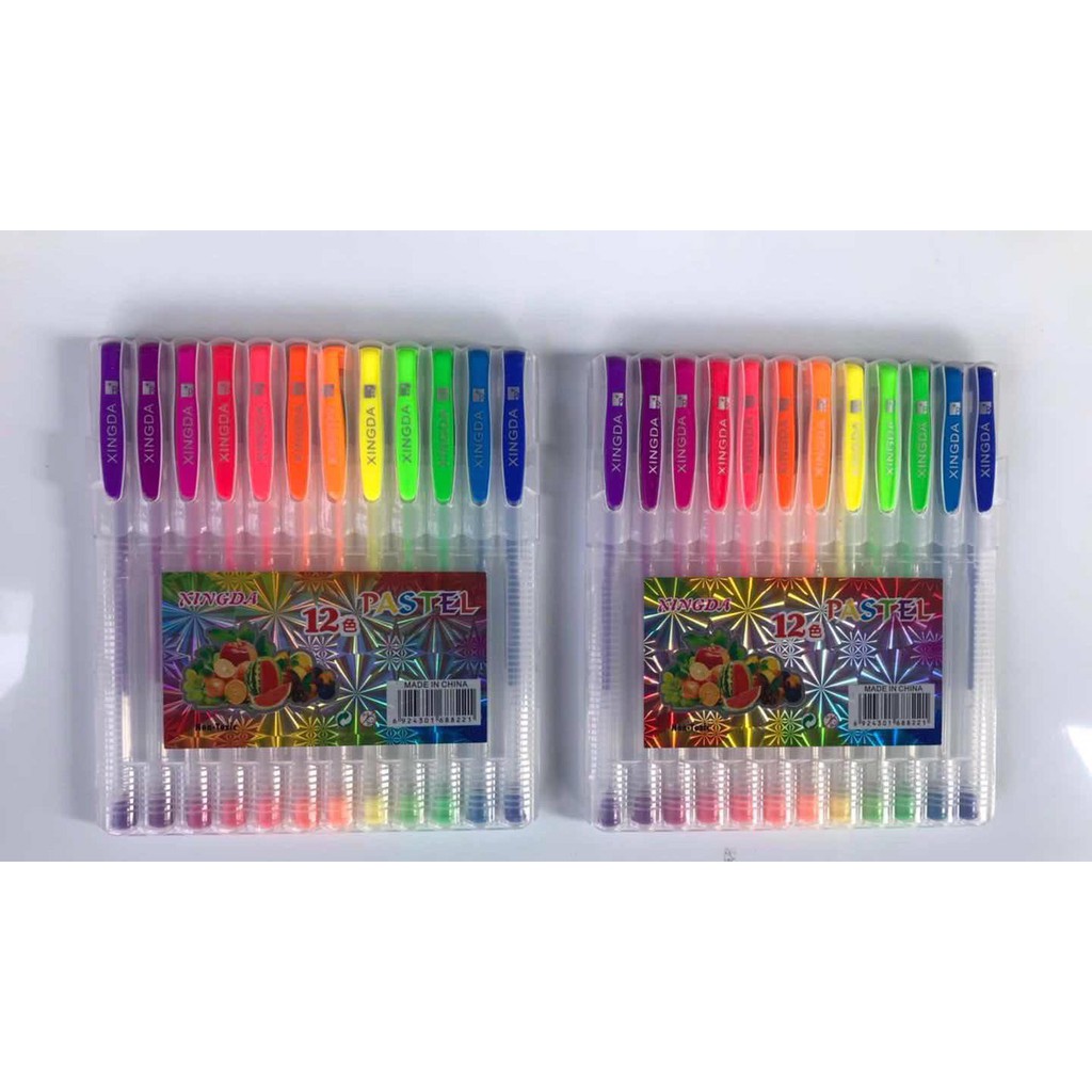 LOS 12 Colors Neon Pens with Case | Shopee Philippines