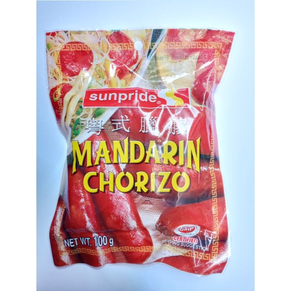 SUNPRIDE MANDARIN CHORIZO 100GRAMS | Shopee Philippines
