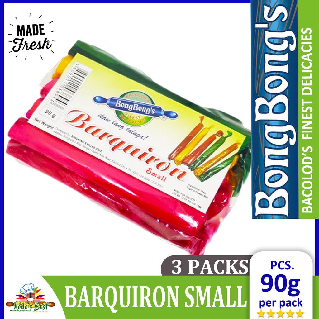 Bongbong's Special Barquiron Small 12's 3 Packs Freshly Baked ...